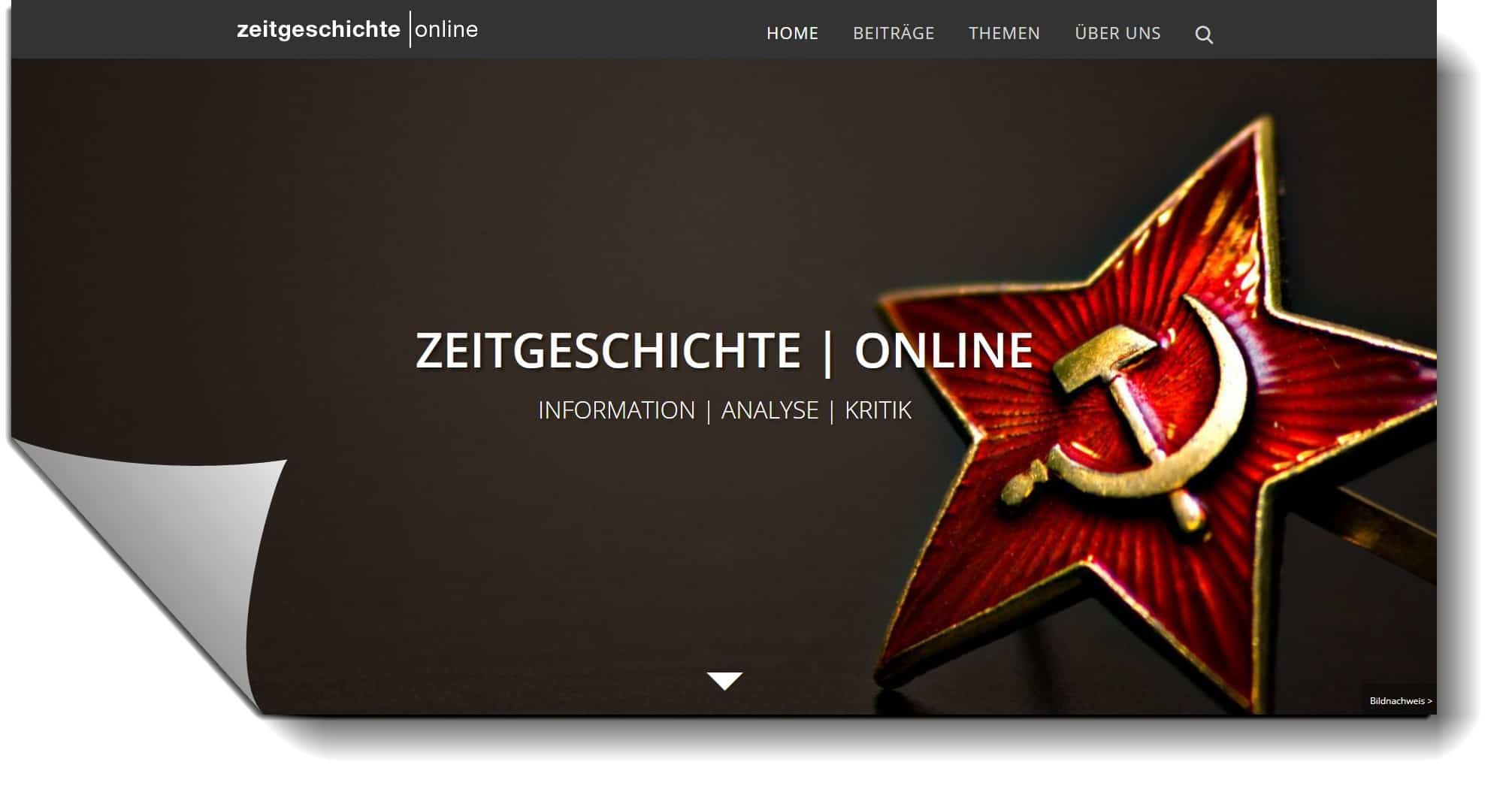 Zeitgeschichte-Online des Leibniz-Zentrum für Zeithistorische Forschung Potsdam (ZZF) ist „open ...